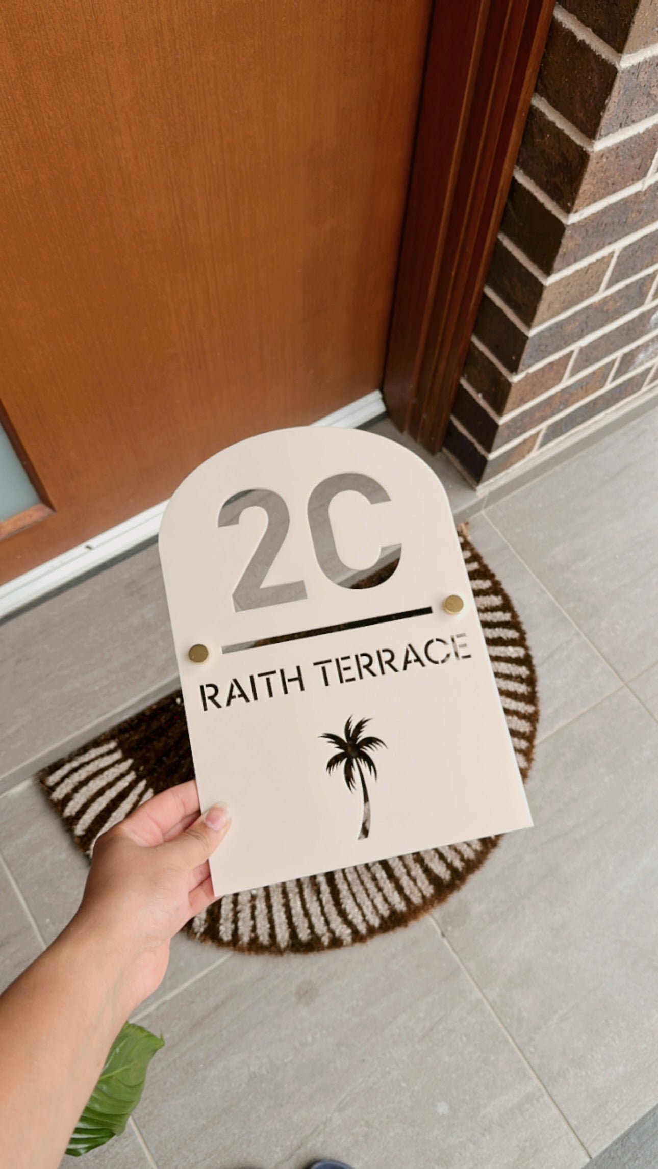 Custom Arch House Sign | Arch Premium Beach House Number Sign ...